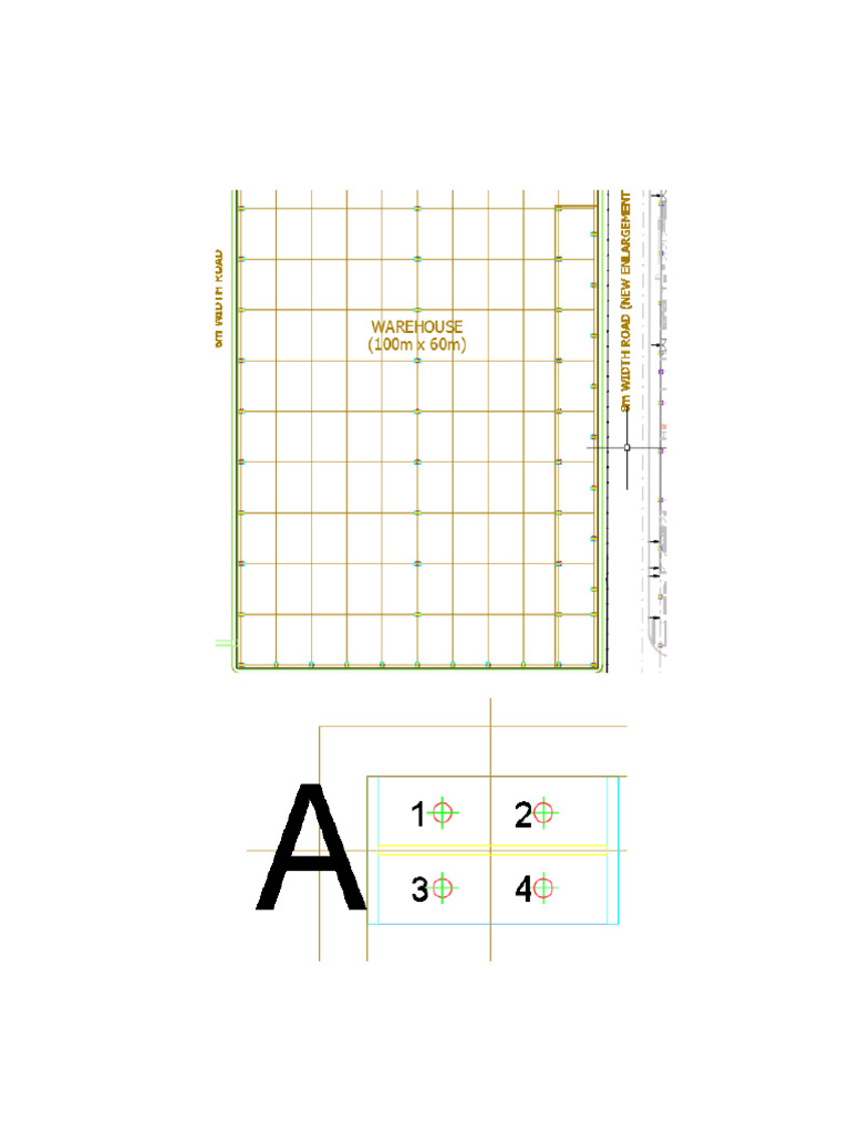 Koordinat Titik Angkur Bolt Warehouse | PDF
