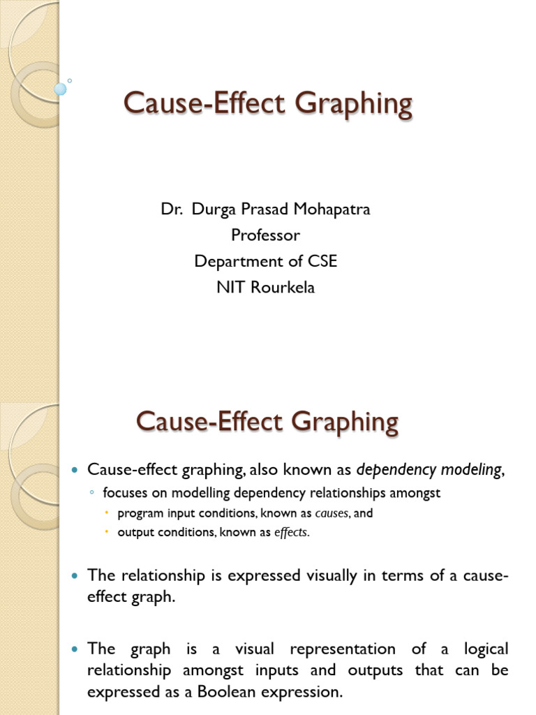 7 - Cause Effect Graph Based Testing | PDF | Causality | Parameter ...