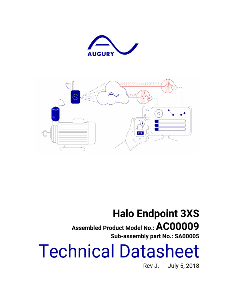 Augury Endpoint-3XS Sensor Datasheet | PDF | Electromagnetic ...
