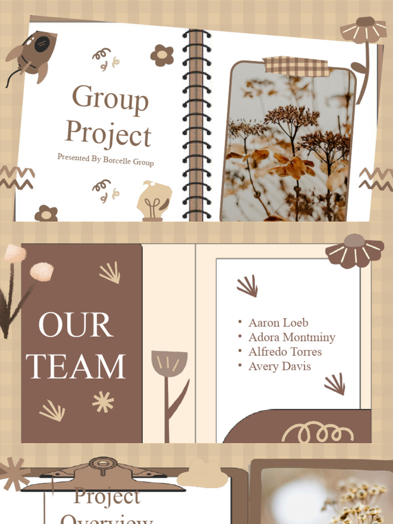 Beige White Aesthetic Vintage Scrapbook Group Project Presentation ...