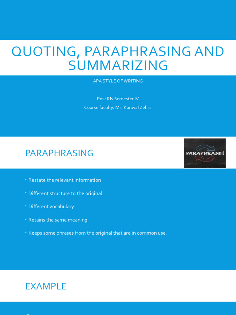 Paraphrasing Summarizing Quoting | Download Free PDF | Industrial Revolution | Intersectionality