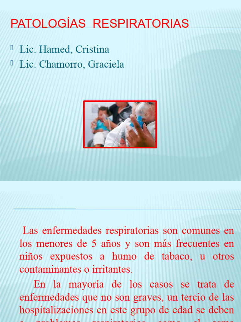 Patologías Respiratorias | PDF | Neumonía | Tos