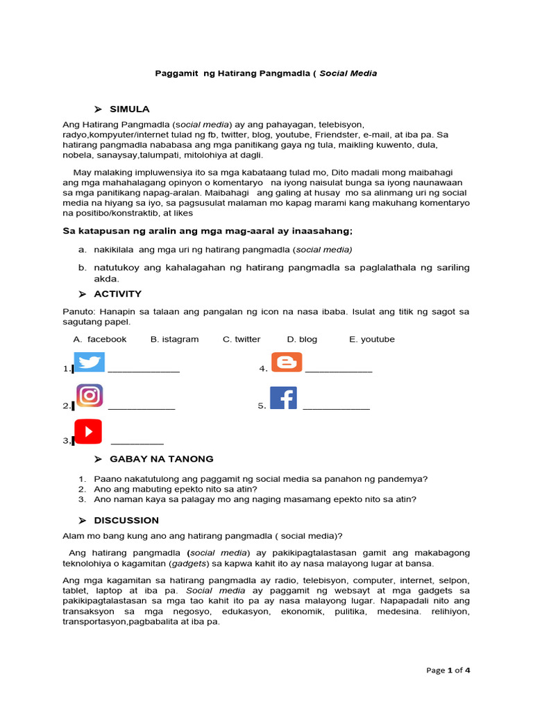 LP- grade 9 media | PDF