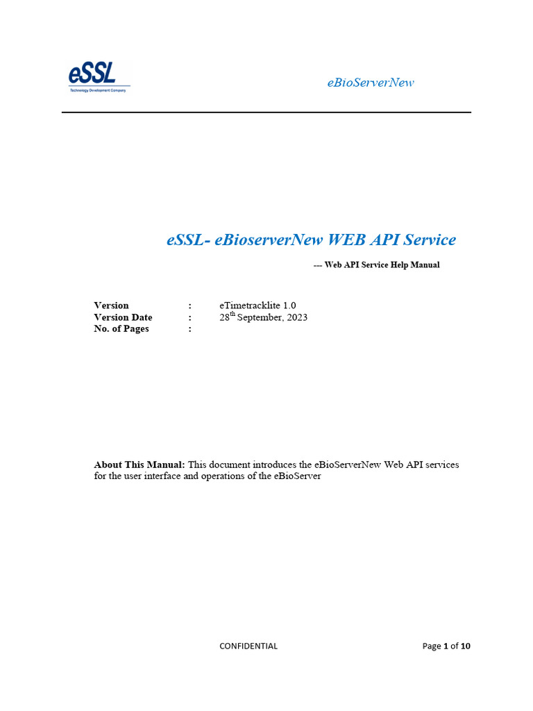 Ebioservernew Web Api Manual Pdf Soap World Wide Web