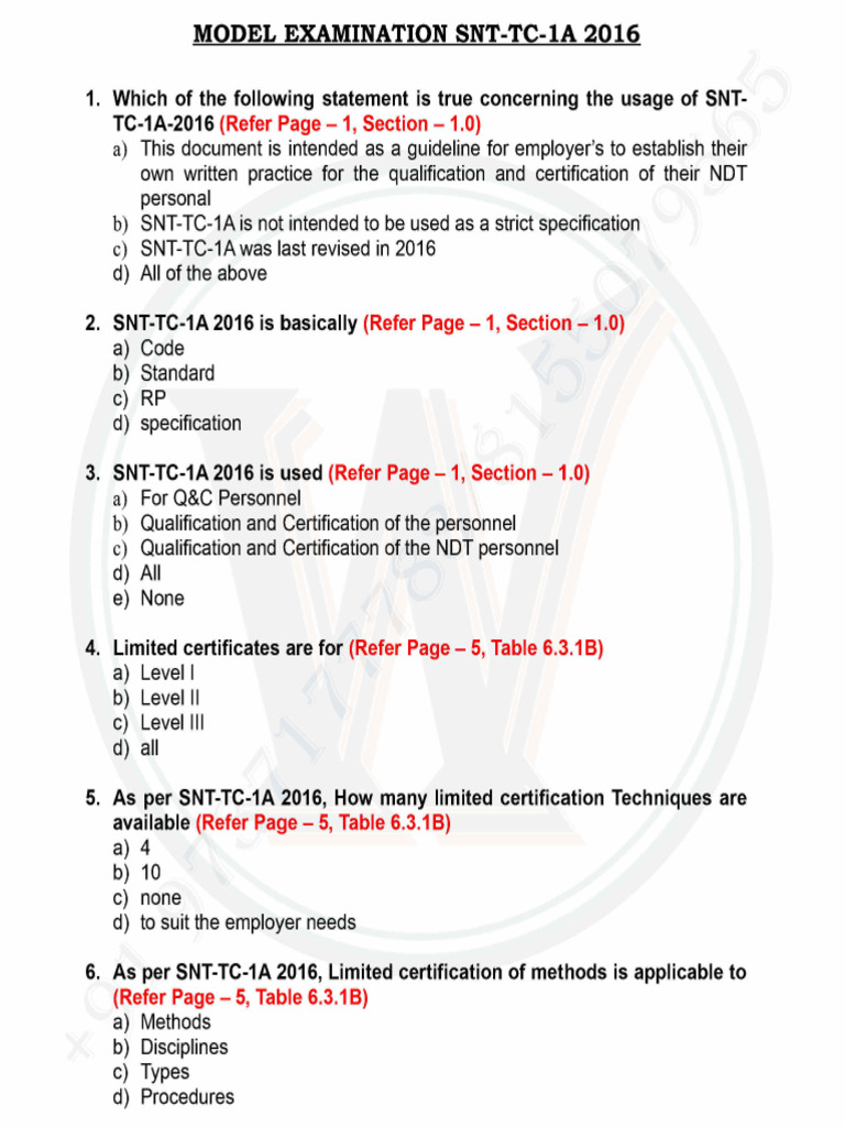 Snt-Tc-1a-2016 QB | PDF