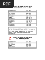 Bell Timings | PDF