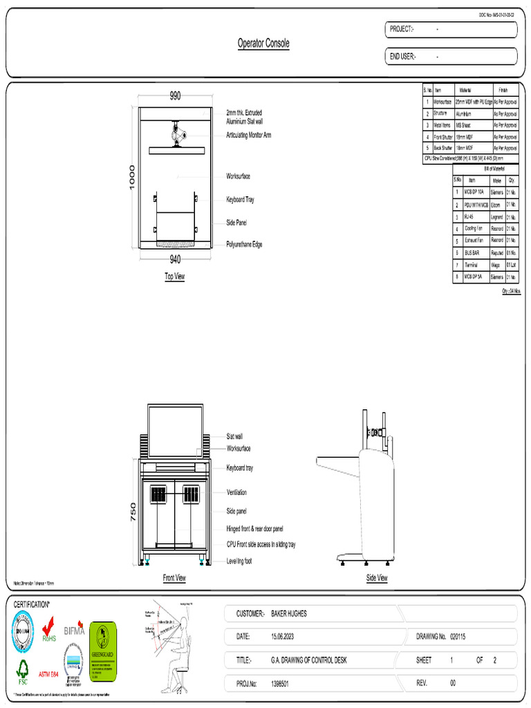 (2D Drawing) - HRM | PDF