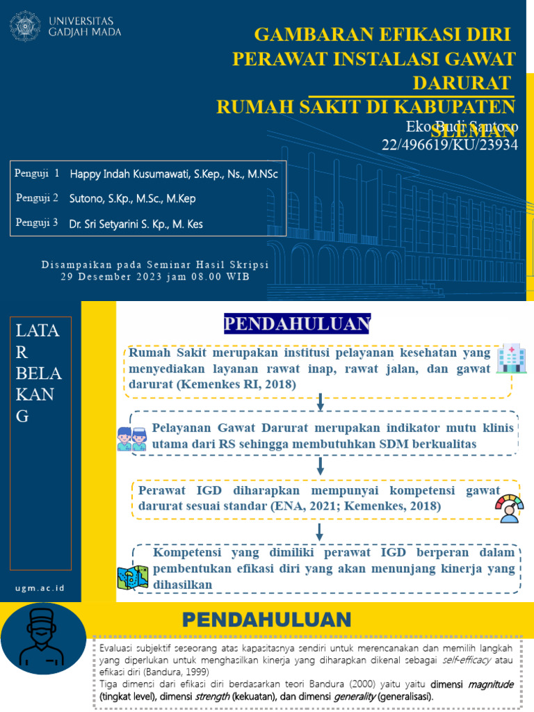 Efikasi Diri Perawat IGD - Eko Budi Santoso | PDF | Karier & Perkembangan