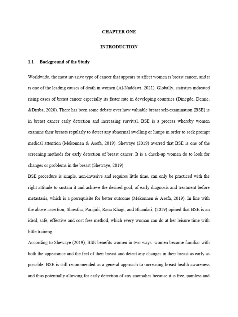 Rabiu's RM Chapter 1-5 | PDF | Breast Cancer | Cancer