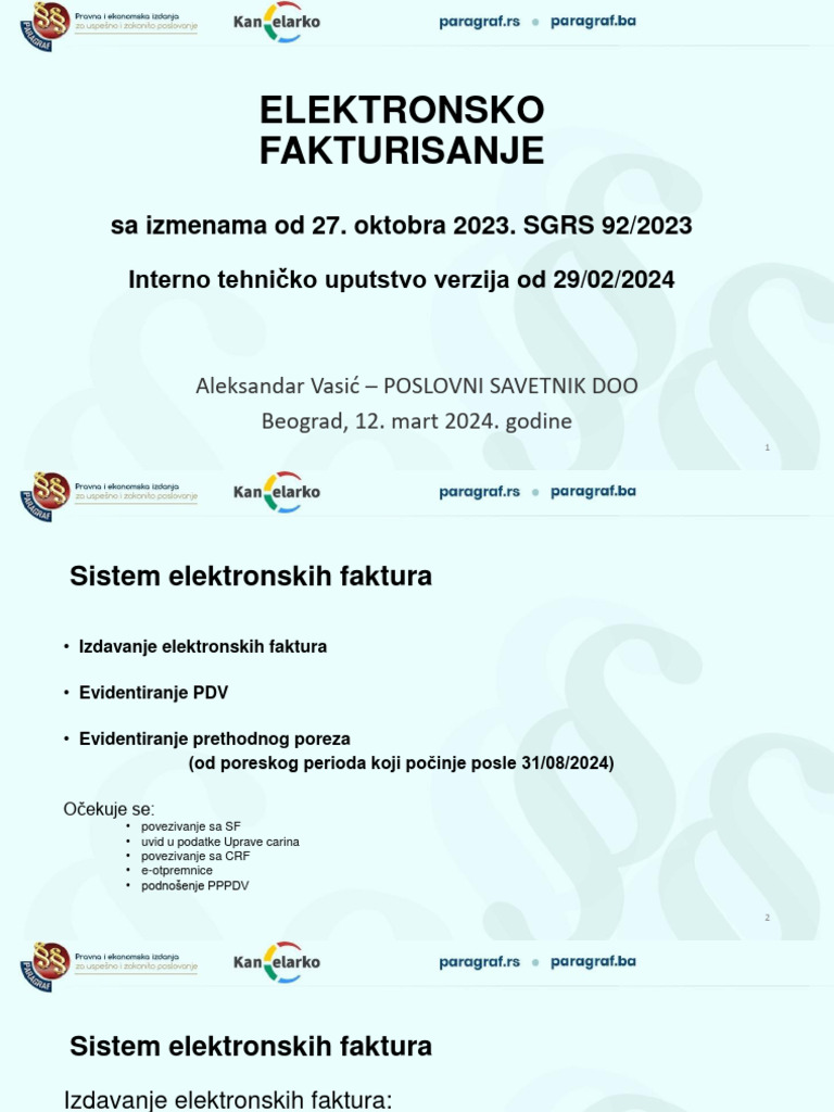 Pravilno Evidentiranje PDV U SEF Od 2024. Godine I Specifičnosti U Vezi Sa Smanjenjem PDV ...