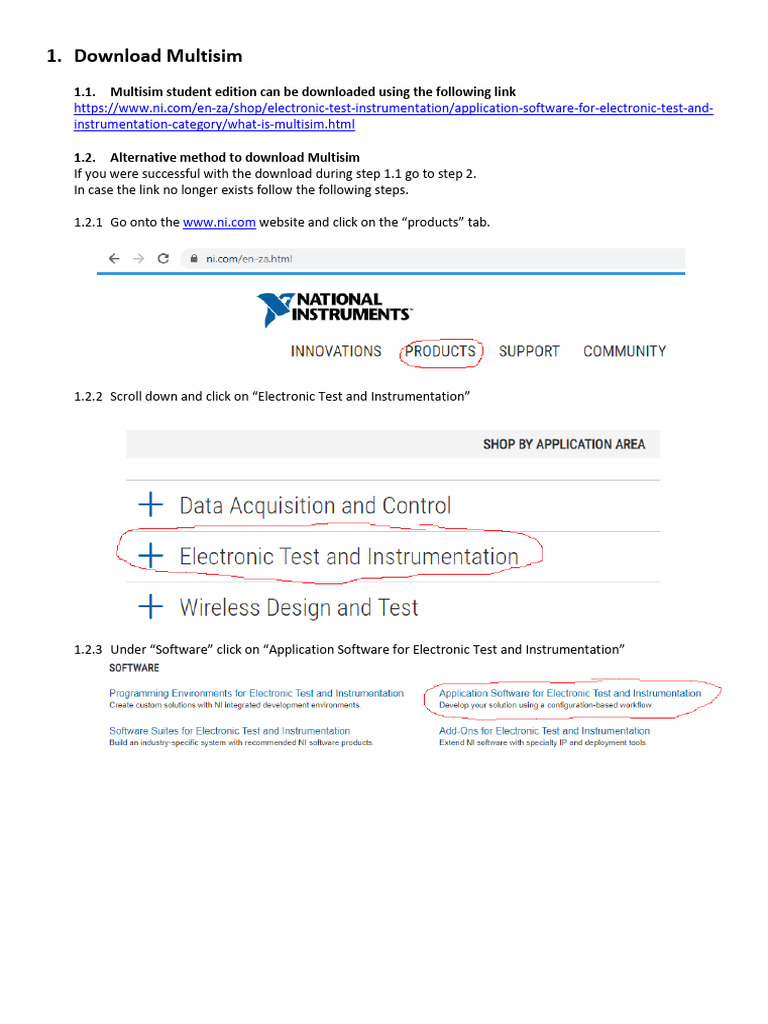How To Install MultiSim (Download As 800Mb .Zip File) | PDF