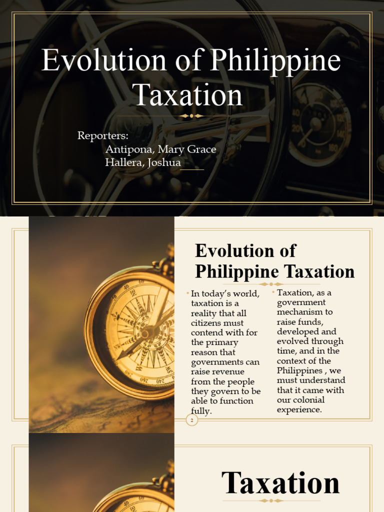 Evolution of Philippine Taxation | PDF | Taxes | New Spain