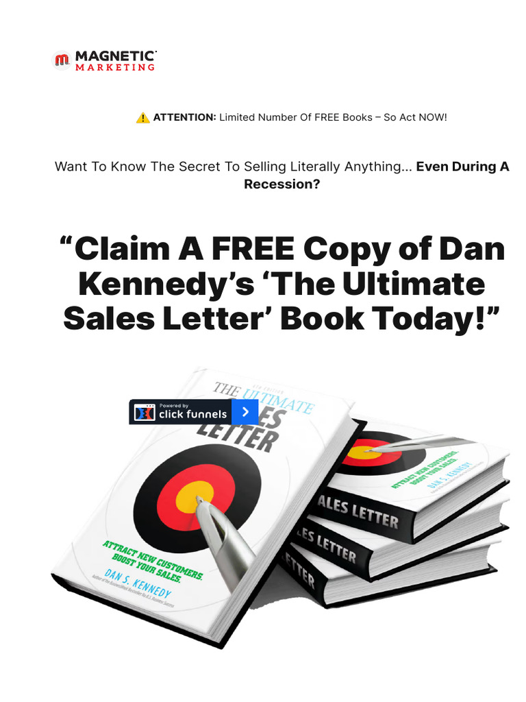 Landing Page of The Ultimate Sales Letter Book - Free | Download Free ...