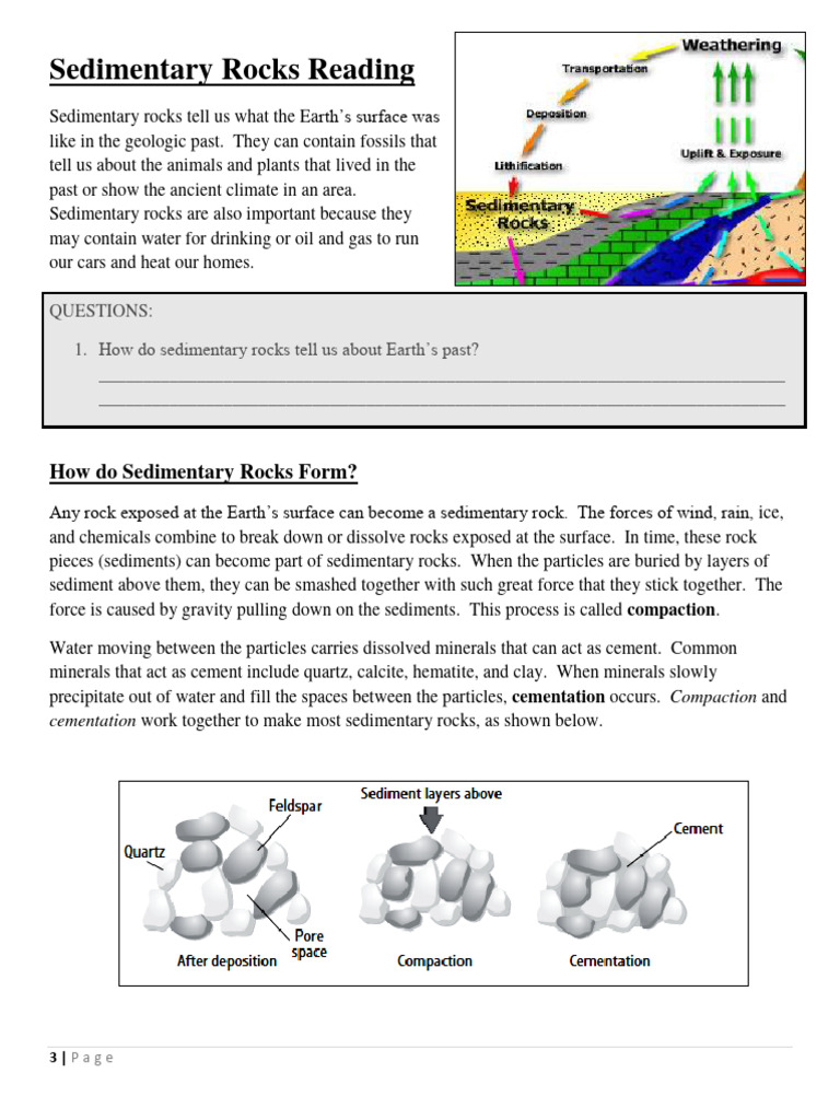 Sedimentary Rocks Booklet | PDF | Sedimentary Rock | Clastic Rock