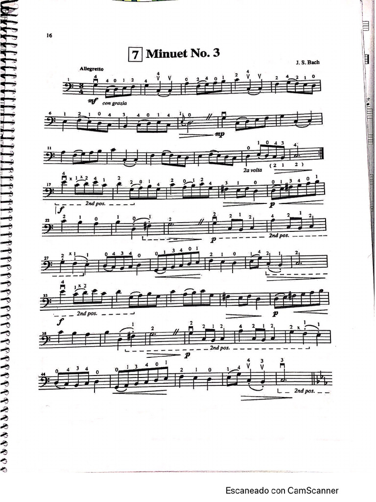 Minuet 7 Suzuki 3 | PDF