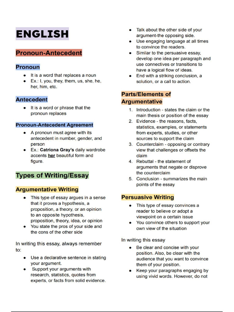 GRADE 10 Q3_ENGLISH-REVIEWER | PDF
