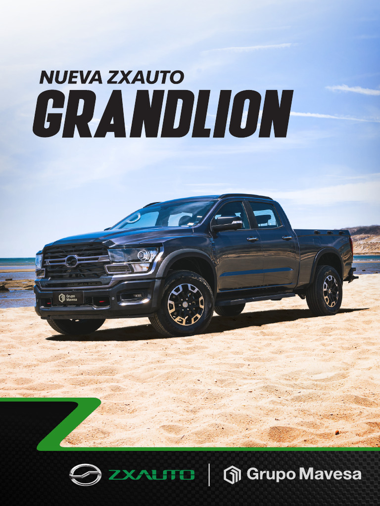 Especificaciones ZX Auto Grand Lion 4x4 | PDF | Tracción en las cuatro ...