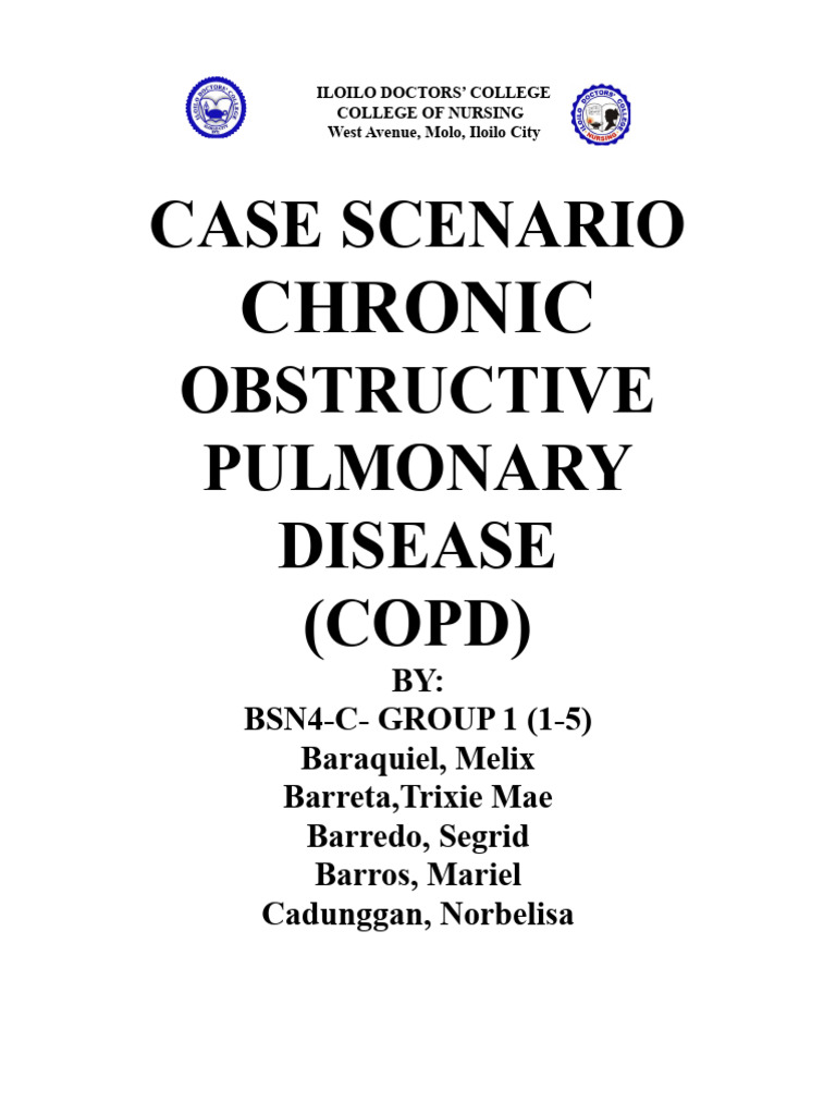 Case Scenario Copd | PDF | Chronic Obstructive Pulmonary Disease ...