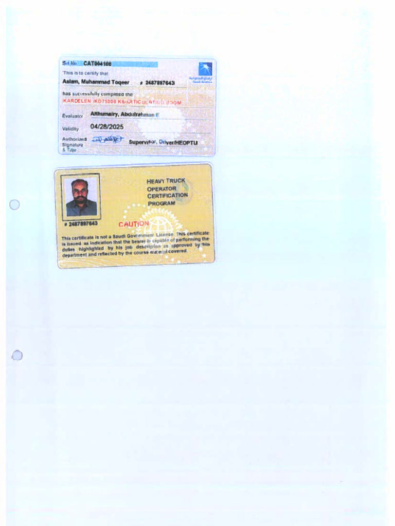 Boom Truck Operator Certificates | PDF