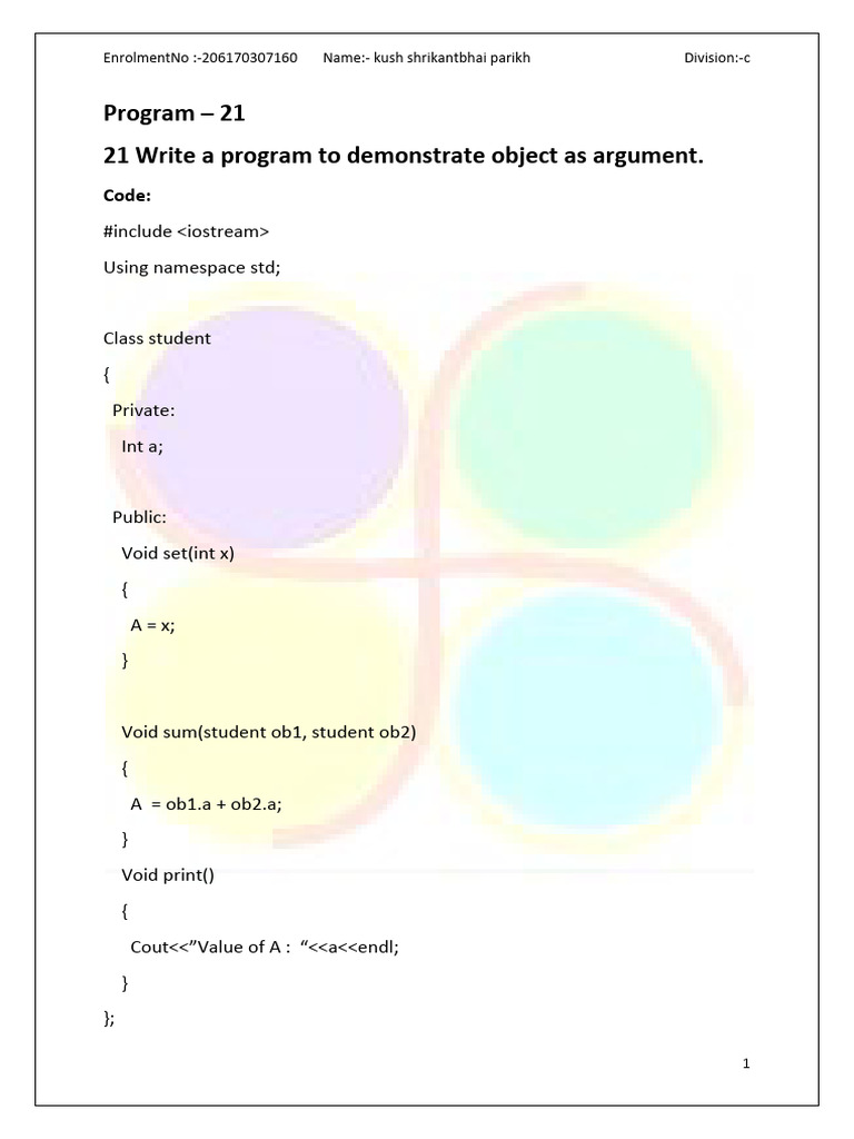 Cpp Practical 5 Pdf Namespace Computer Programming 4818