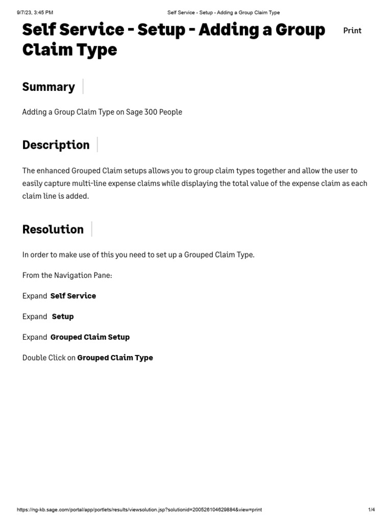 Self Service - Setup - Adding A Group Claim Type | PDF | Computing ...
