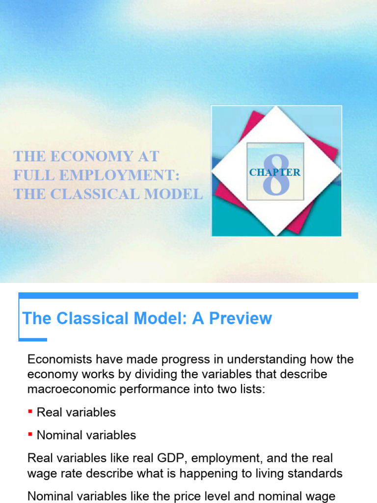 Lec 4 Ch04 at Full Employment The Classical Model 04102022 091158am ...