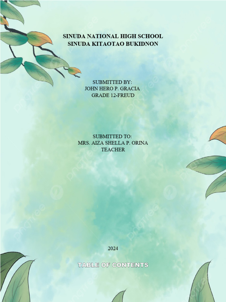 Humss Portfolio John Hero Final 1 1 | PDF | Faith | Salvation