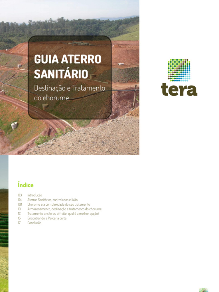 Tera Ambiental - Aterro Sanitario | PDF | Desperdício | Aterro