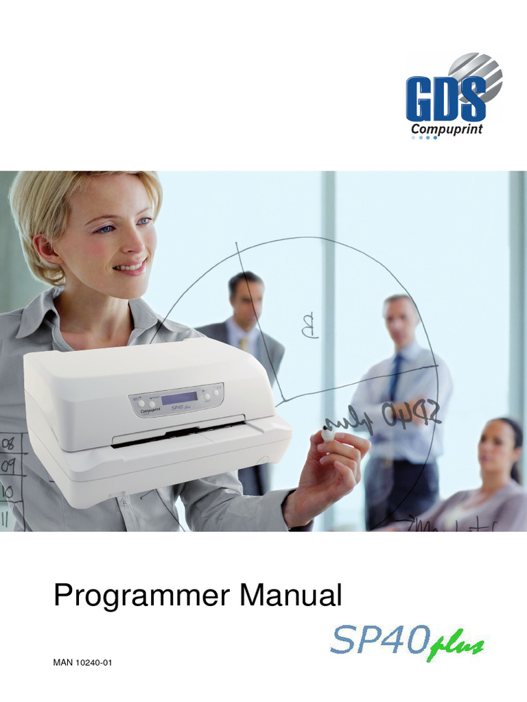 SP40plus Programmer Manual | PDF | Ascii | Printer (Computing)