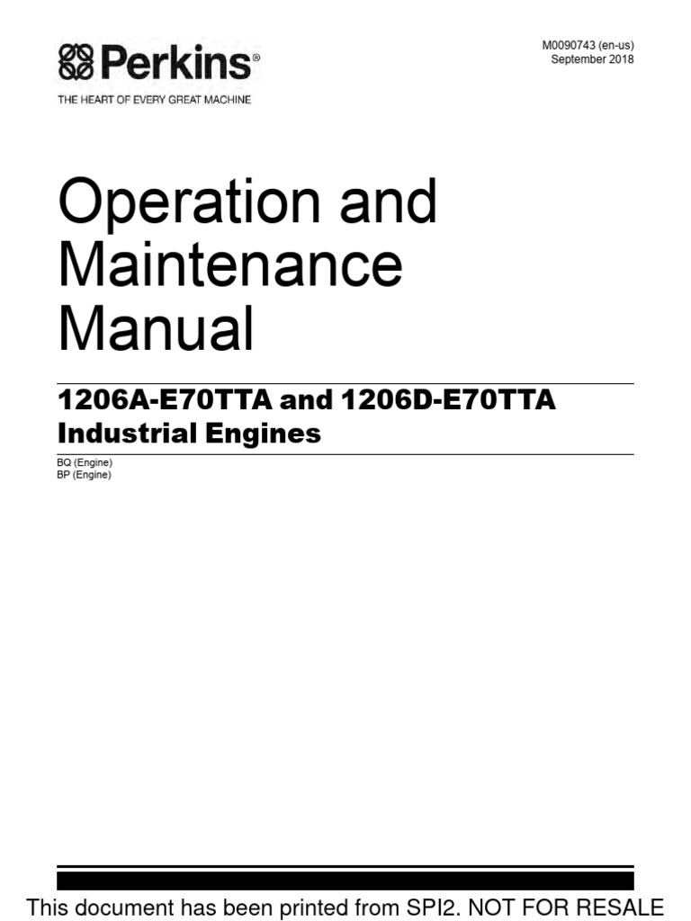 Perkins 1206A Series | PDF | Asbestos | Diesel Engine