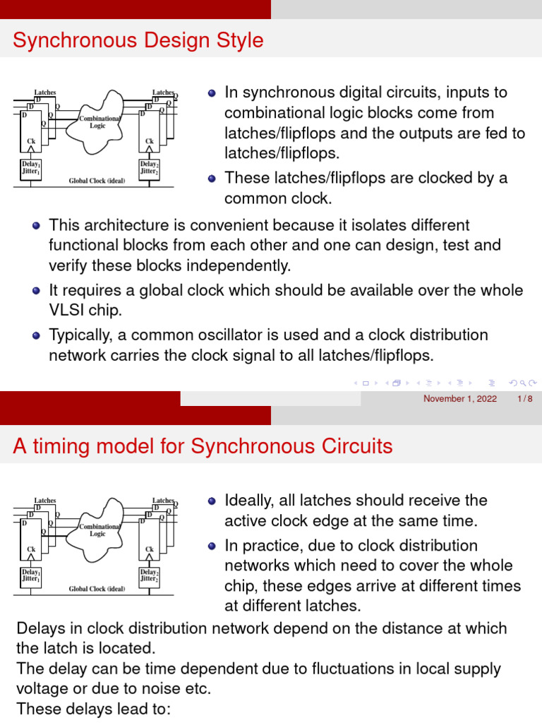 Clock Skew and Jitter in Synchronous Design | PDF | Electronic ...