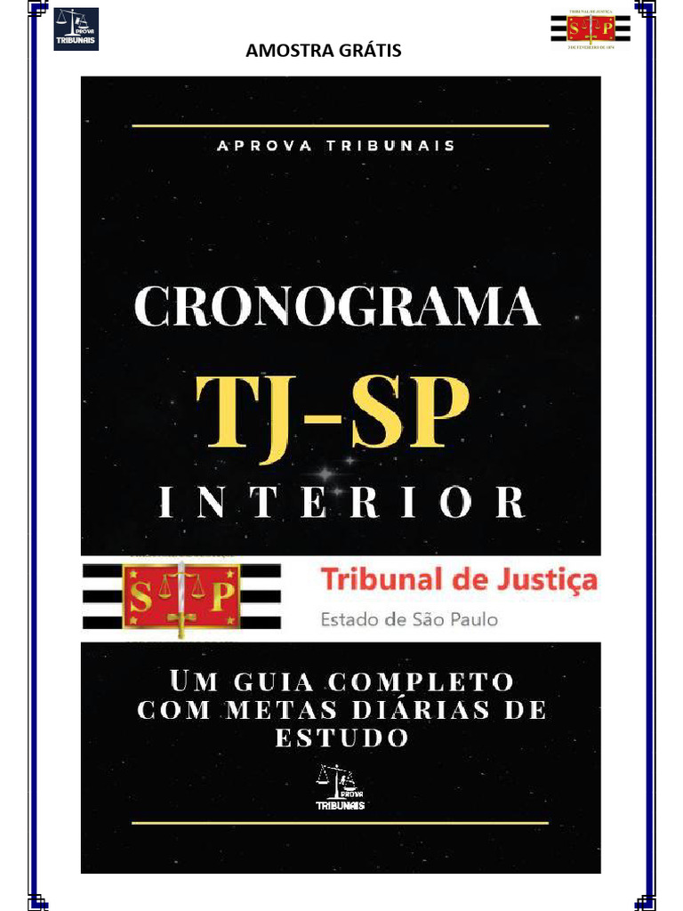 Cronograma - Tjsp Interior (Amostra Gratis) | PDF | Processo civil | Tempo Cronograma - Tjsp Interior (Amostra Gratis) | PDF | Processo civil | Tempo