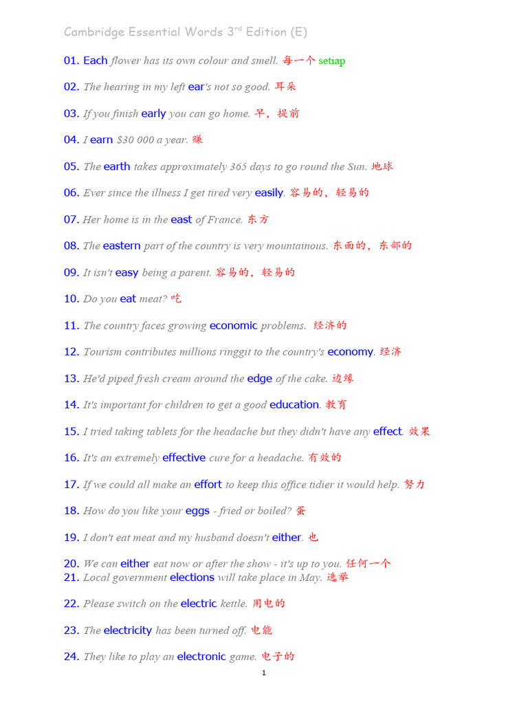 Cambridge Essential Simplified E | PDF