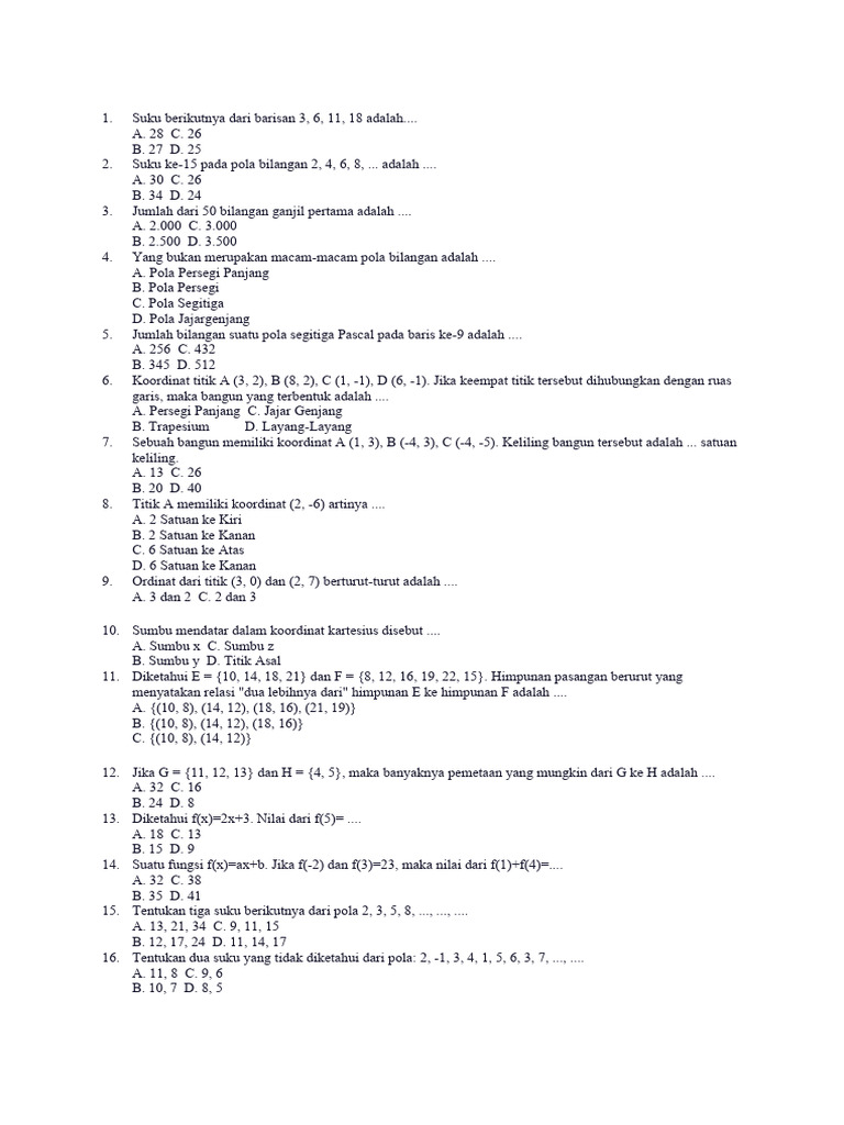 Soal Matematika | PDF