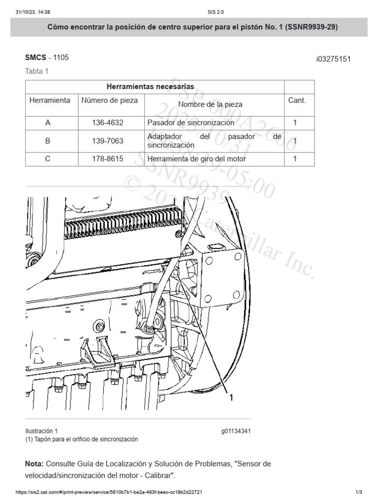 Cómo Encontrar La Posición de Centro Superior para El Pistón No. 1 ...