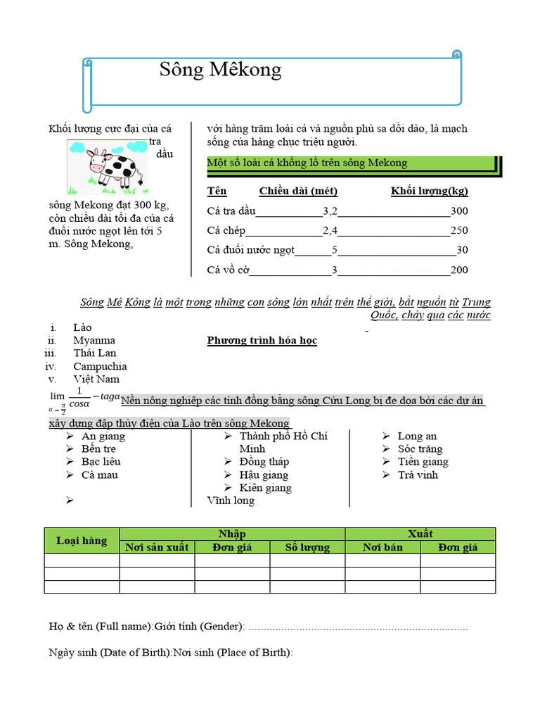 De5 Word Cau1 DuLieu | PDF