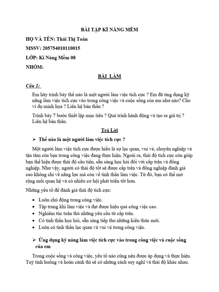 BÀI TẬP KNM | PDF