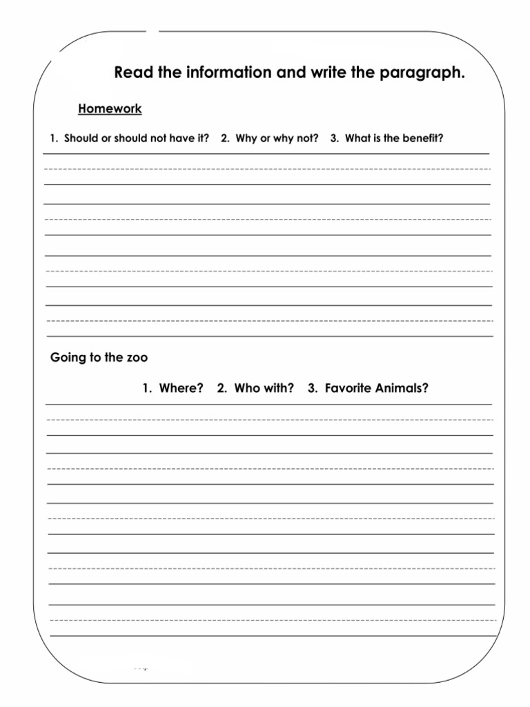 Paragraph writing | PDF