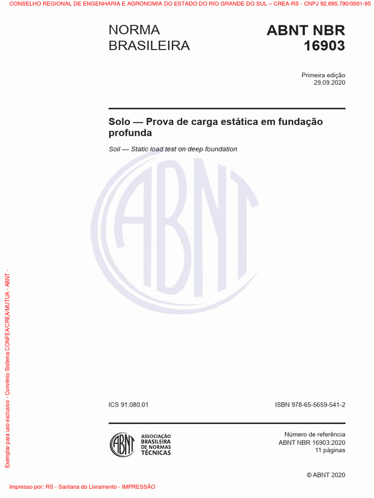 ABNT_NBR_16903_2020 | PDF | Engenharia | Medição de pressão