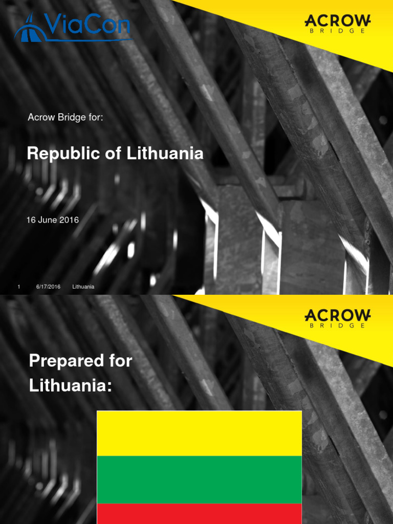 Acrow Bridge Presentation Lithuania | PDF | Bridge | Automation