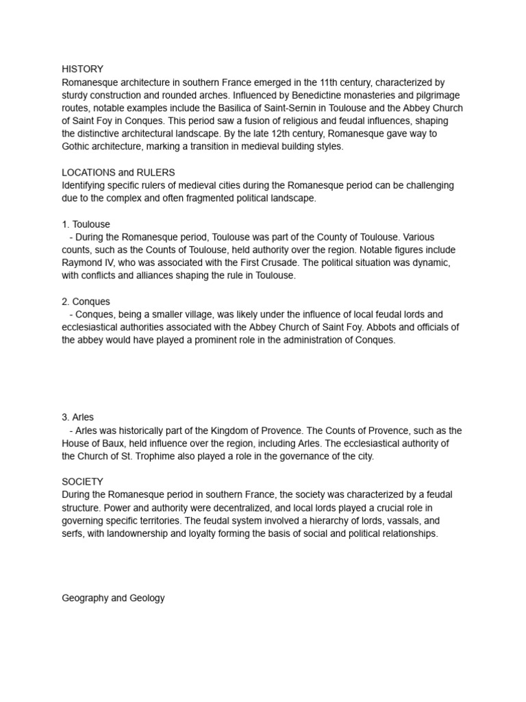 History of Architecture - Romanesque | PDF | Church (Building ...