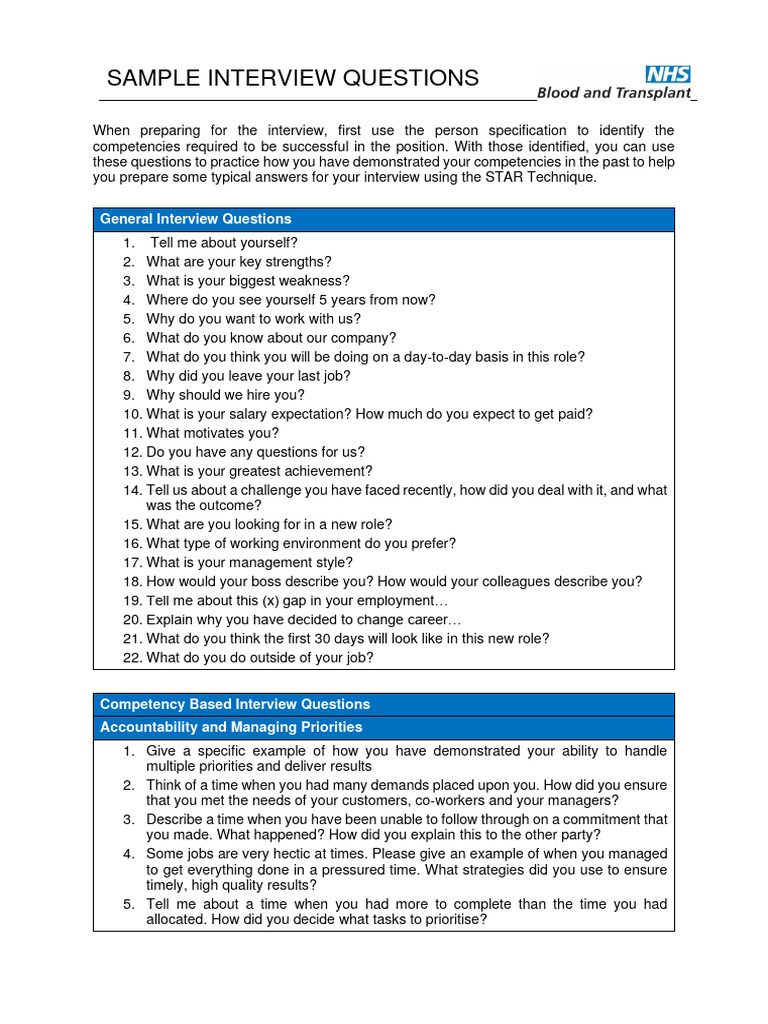 Guidance Sample Interview Questions | PDF | Thought | Experience