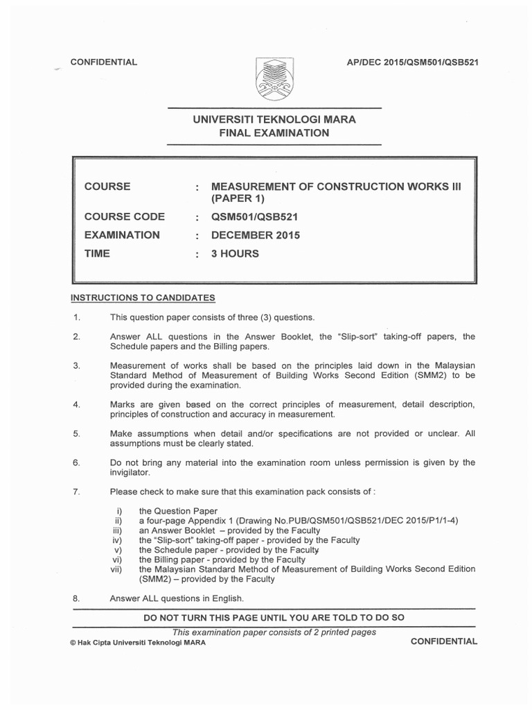 Upper Floor Assignment Drawing | PDF