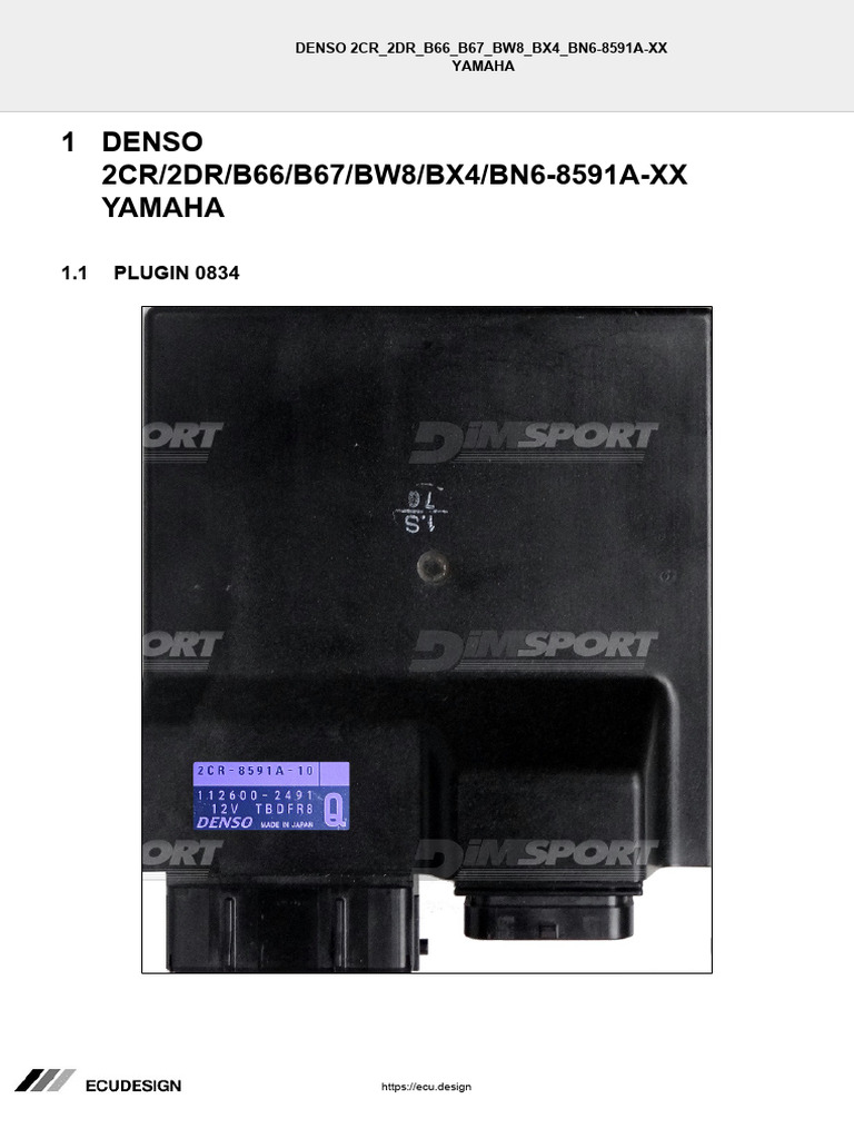 Denso B66-8591a-Xx Yamaha | PDF | Color