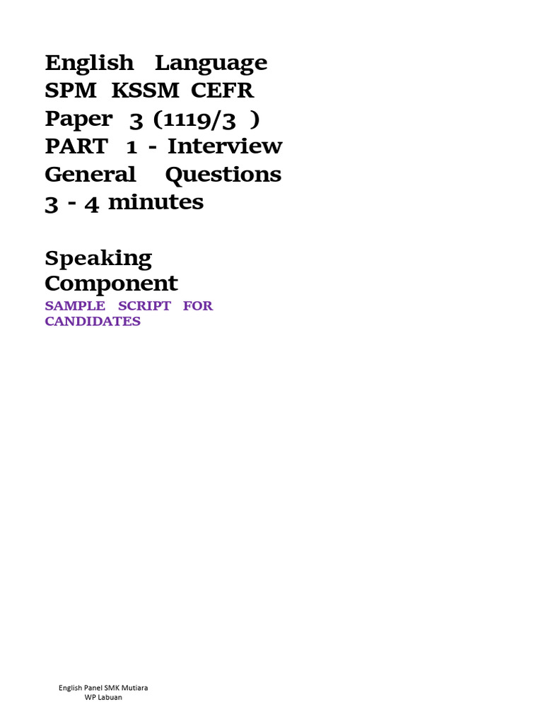 SPM Cefr Speaking Task Sample Script | Download Free PDF | Online Shopping | Toothbrush
