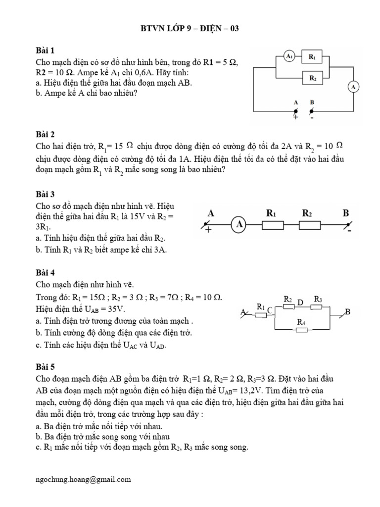 BTVN Dien 2009 CBNC 03 | PDF