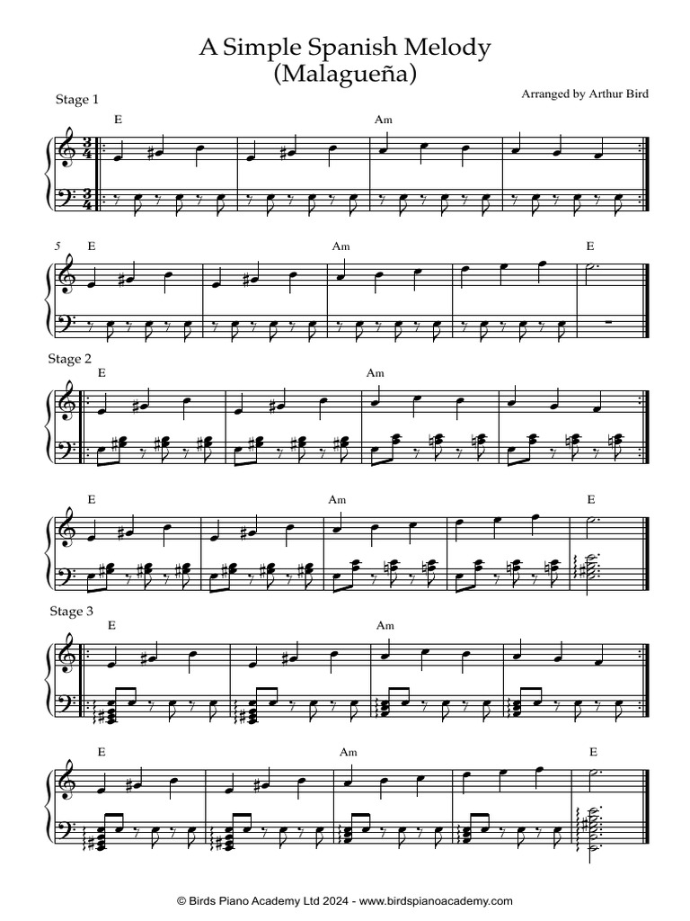 Spanish Melody (Malagueña) | PDF