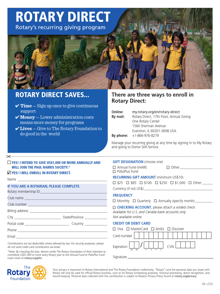 Rotary Direct Form en | PDF | Credit Card | Payments