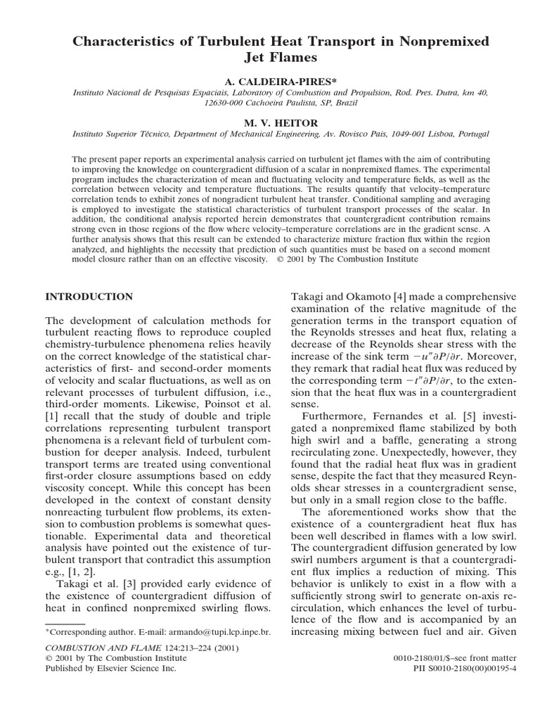 Caldeira-Pires - 2001 - Characteristics of Turbulent Heat Transport in Nonpremixed Jet Flames ...