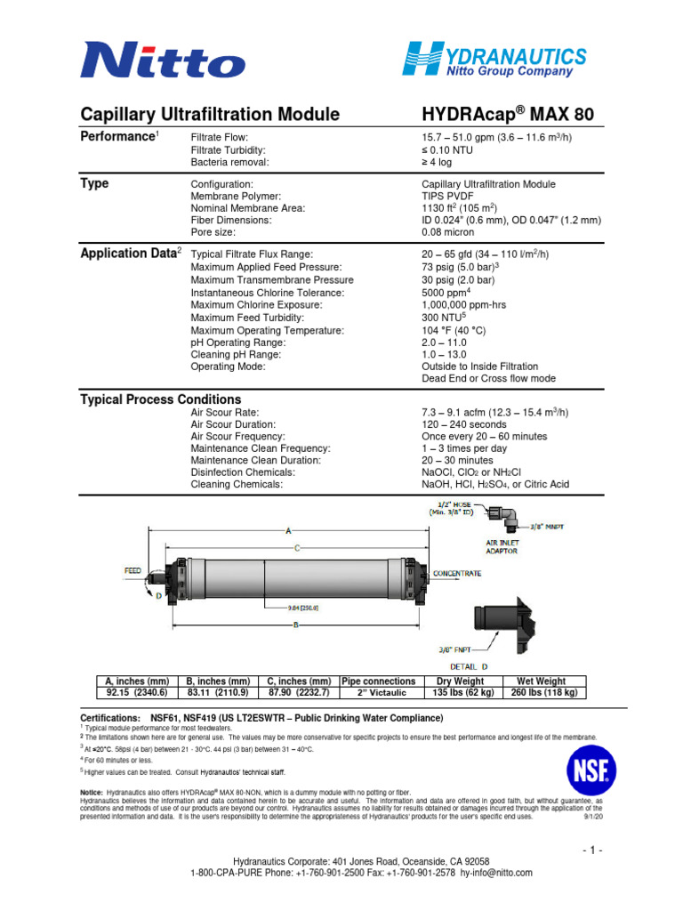 HYDRAcap MAX 80 | Download Free PDF | Industrial Processes | Chemistry